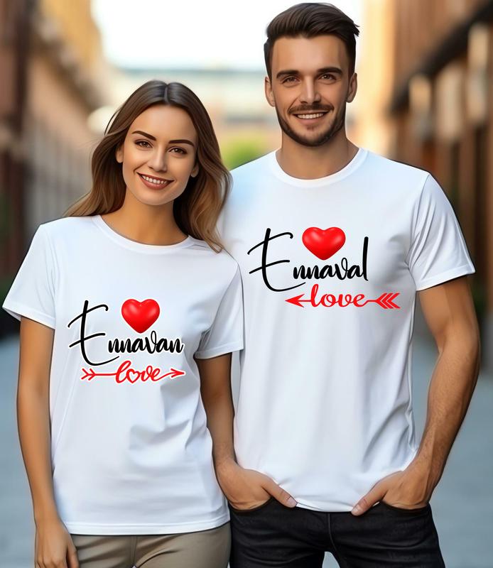 Ennavan Ennaval Tamil Tshirt for couple 2 pcs offer - TikTok Shop Malaysia