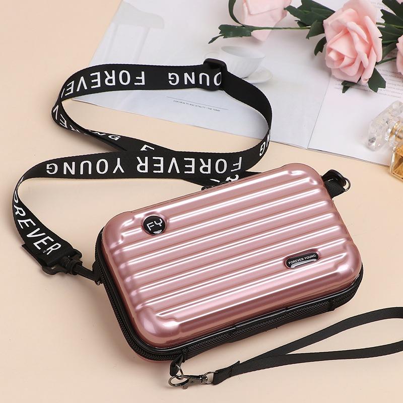 Luggage Small Bag Women's Crossbody Shoulder Personality Hand-Held Mini ...