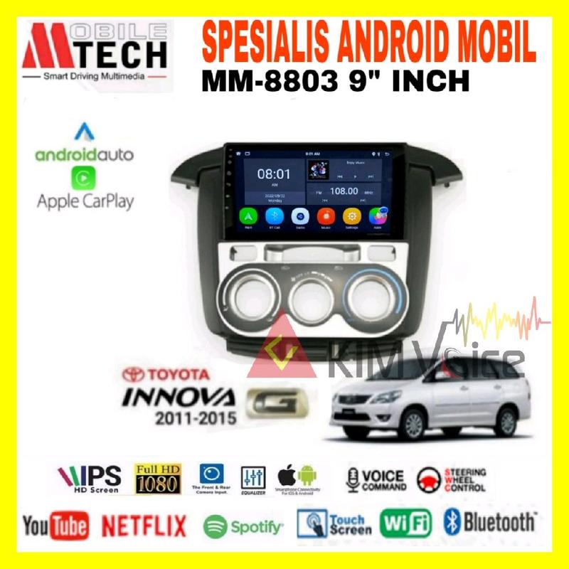 Head Unit Android Mtech 9 inch OEM Toyota Innova 2012-2015 Soket PNP ...