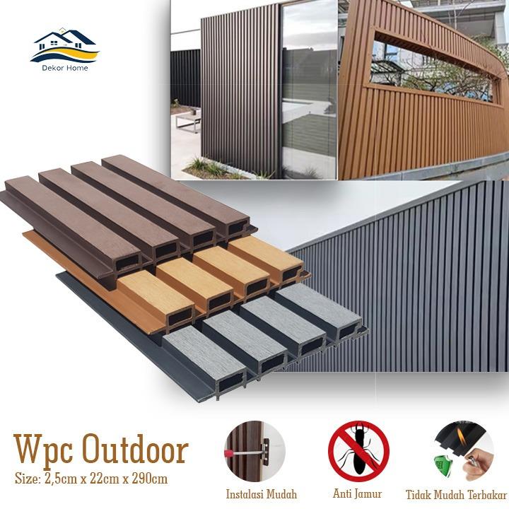 Wpc Outdoor Wallpanel dinding luar Ukuran 250cm / 200cm - Shop | Tokopedia