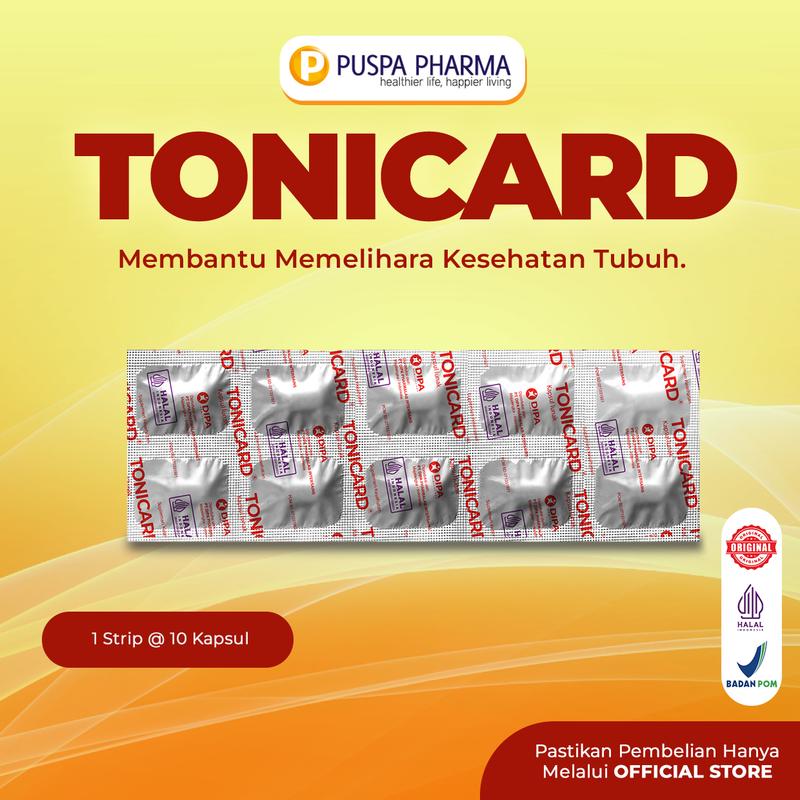 Tonicard (Strip) - Suplemen Kesehatan dengan Co-Enzym Q10 & L-Carnitine ...