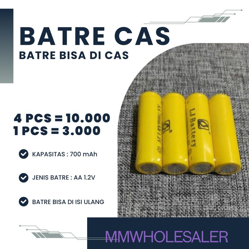 Baterai AA Rechargeable Batre Cas bisa di isi ulang Battery - Shop ...