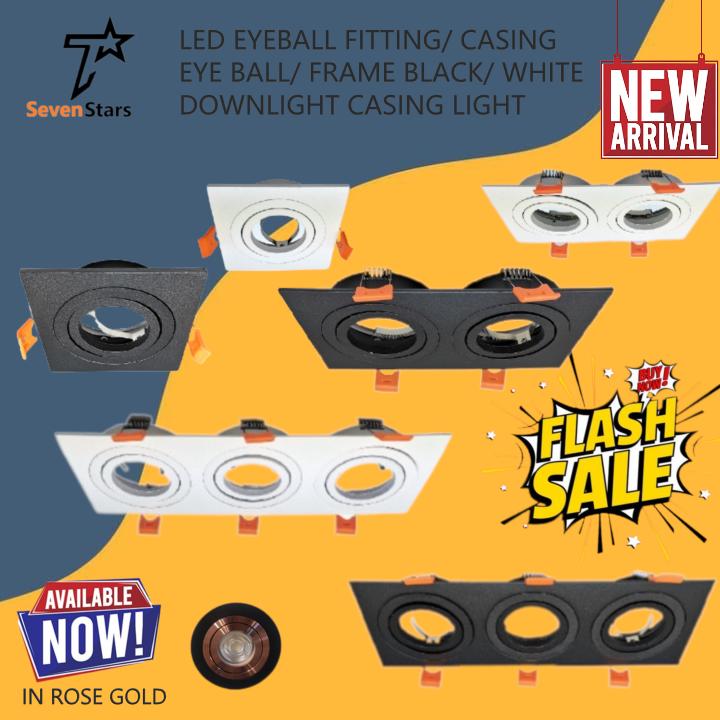 LED Eyeball fitting/Casing Eye ball/Frame Black/White Downlight ...
