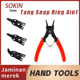 SOKIN Tools Tang Snap Ring 4in1 Circlip Tekan Buka Tutup Bengkok - Shop ...