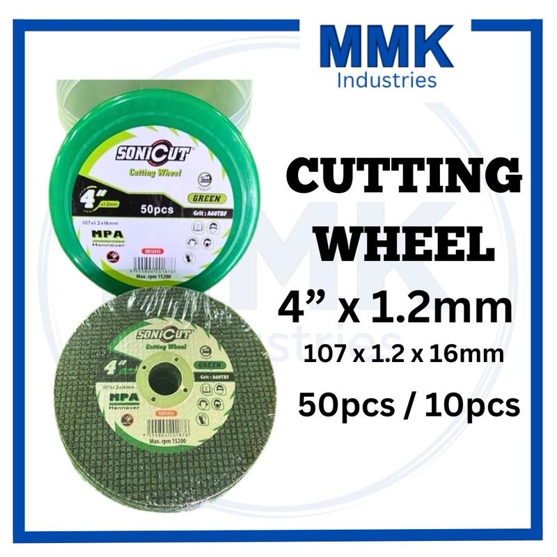 Sonicut 4” Cutting Disc Wheel 50pcs for Metal Cutting - 10pcs/50pcs ...