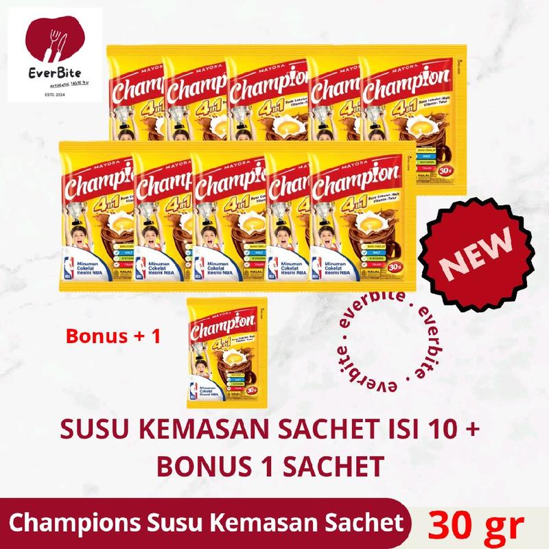 Energen Champion 1 Renteng isi 10 sachet BONUS 1 sachet minuman - Shop ...