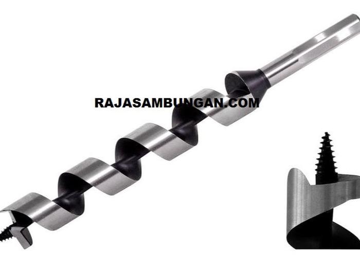 Jual Auger Wood Bit Drill 8 mm x 30 cm Mata Bor Kayu Balok Ulir Tunggal ...