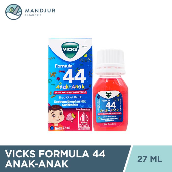 Jual Vicks Formula 44 Anak Sirup 27 mL - Sirup Obat Batuk Anak ...