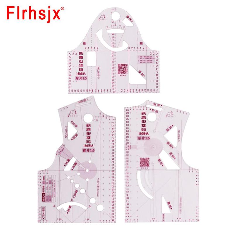 3pcs 1:3/1:5 Fashion Ruler Drawing Tailor Ruler for Clothing - TikTok ...