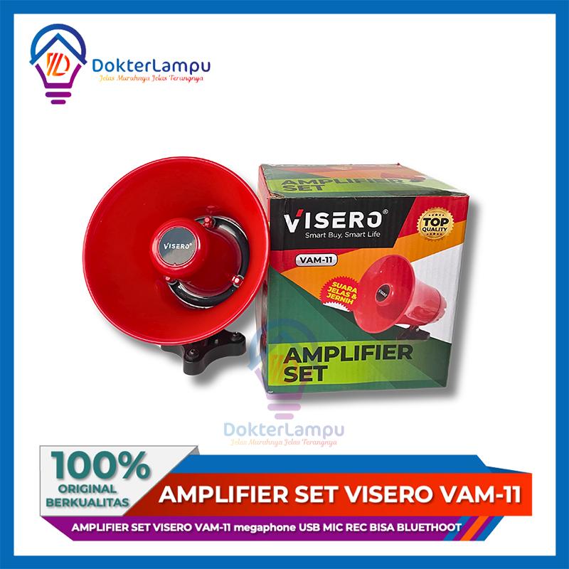 AMPLIFIER SET VISERO VAM-11 megaphone USB MIC REC rekam suara Speaker ...