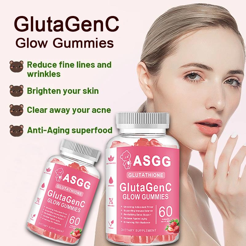 ASGG Glutathione GlutaGenC Glow Gummies Whiting And Brightin - TikTok ...