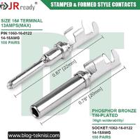 Jual Deutsch DT 1.5 mm Connector Crimp Terminal, 1062-16-0122 Round ...