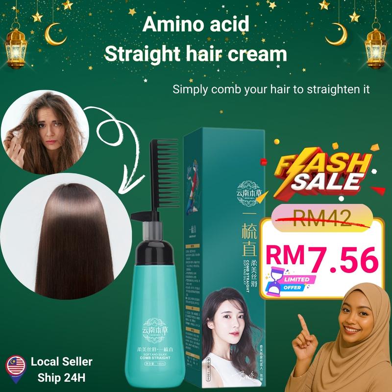 Krim Pelurus Rambut Keratin Krim Rambut Melembutkan & Membaiki - TikTok ...