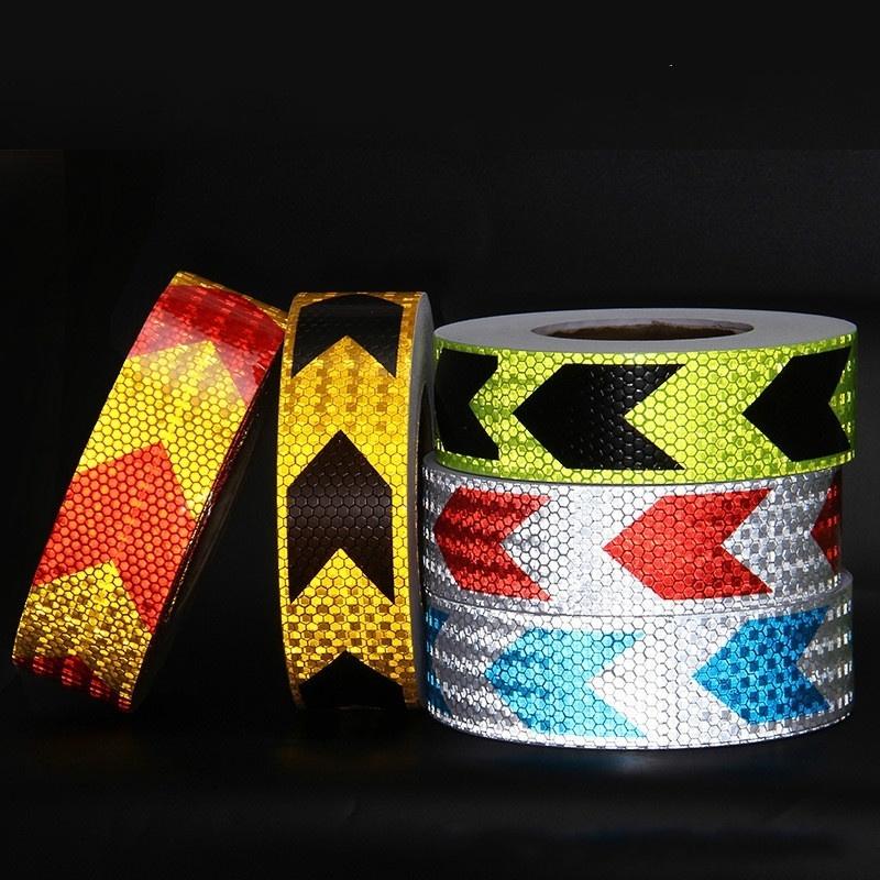 5cmx300cm Arrow Reflective Tape Safety Caution Warning Reflective ...