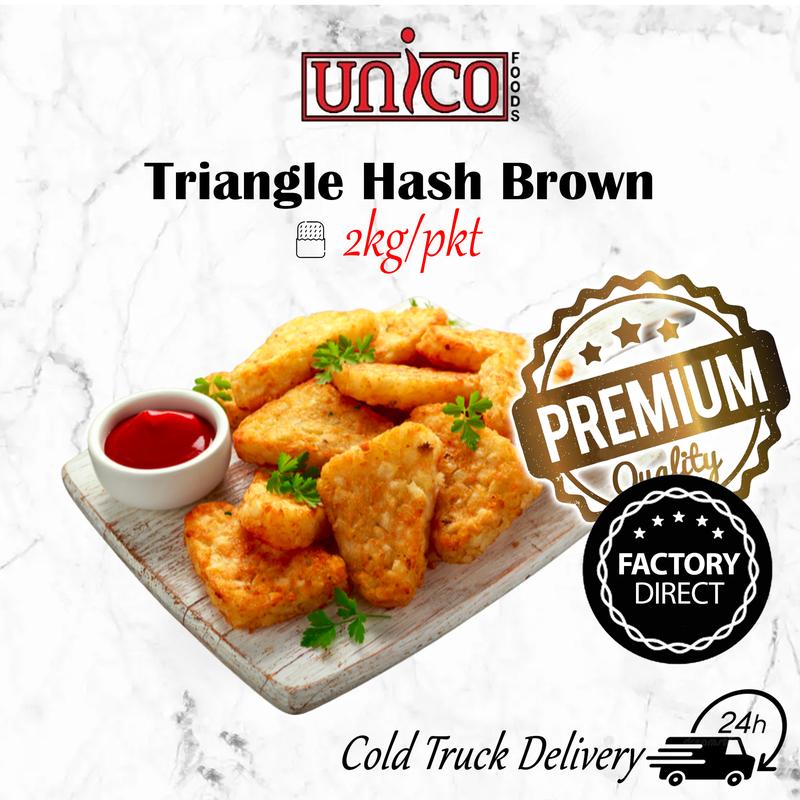 HALAL Triangle hash brown 2kg - TikTok Shop Singapore