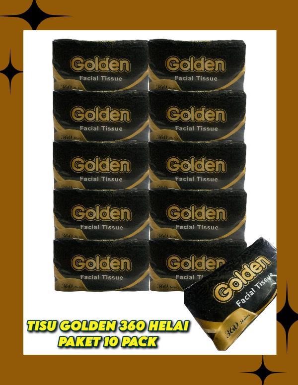 TISU GOLDEN 360 HELAI - PAKET 10 PACK Tisu Wajah facial tissue - Shop ...
