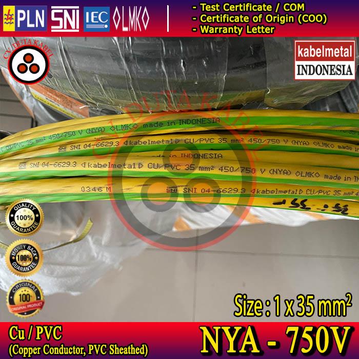 Jual Kabel NYA 1x35 mm2 MERK KABELMETAL (KMI) SUPREME CABLE / SUPREME ...