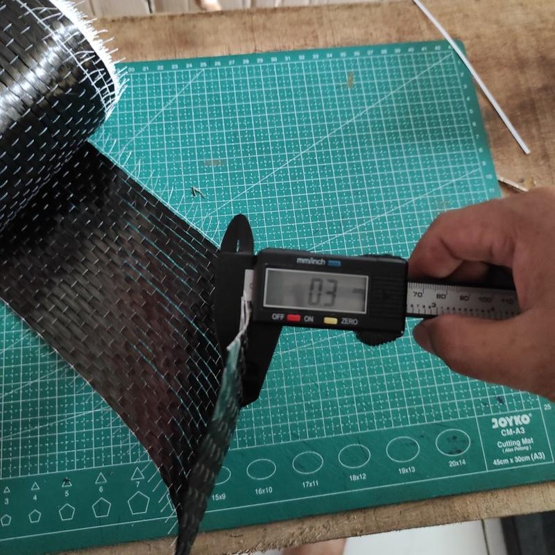 Carbon Fiber Cloth Serat Karbon Lembaran Lebar 10cm Panjang 100cm ...