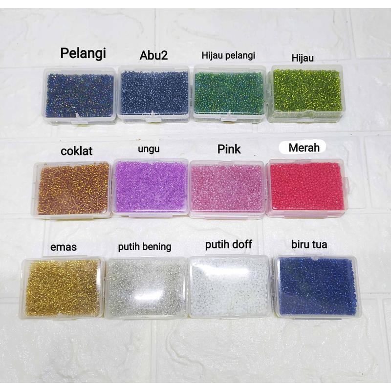 Mote Pasi Box Mini - Mote Warna Warni Bahan Kerajinan Tangan DIY - Shop ...