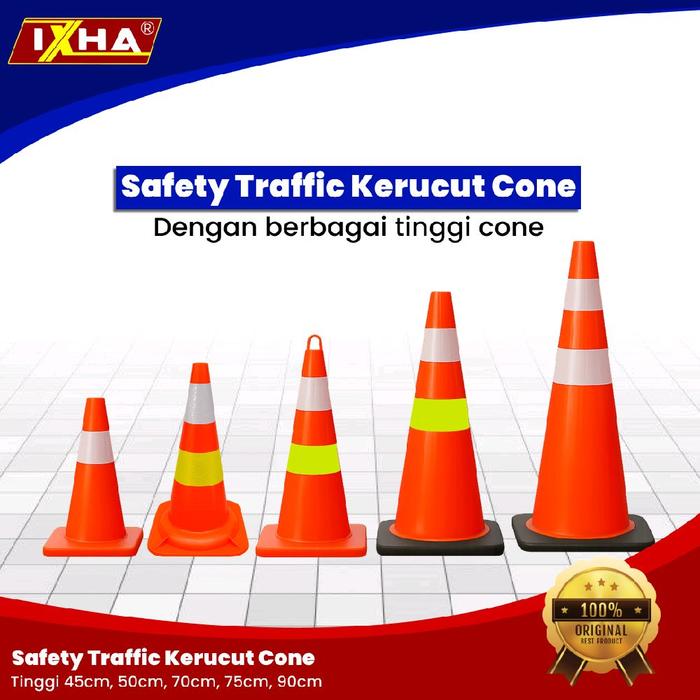 Jual Safety Traffic Kerucut Cone traffic cone - 45 cm - Kota Bekasi ...