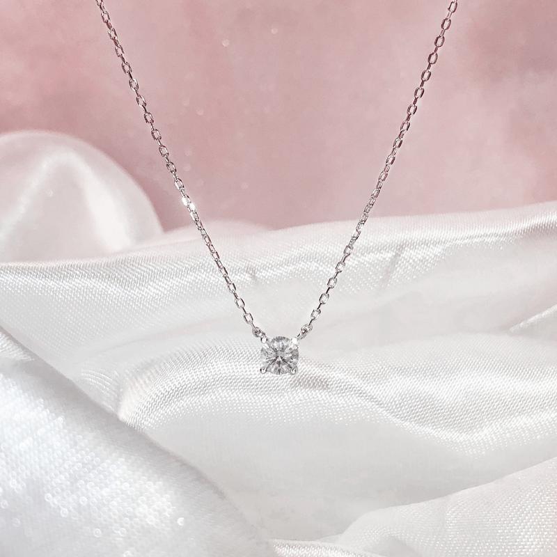 Kelsie Solitaire Necklace [The Starry Co.] - TikTok Shop Singapore