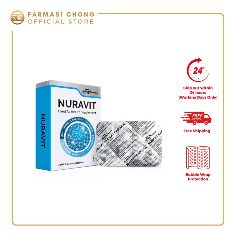 Eldon Nutrition Nuravit Capsule 3x10s for pain relief with Vitamin ...