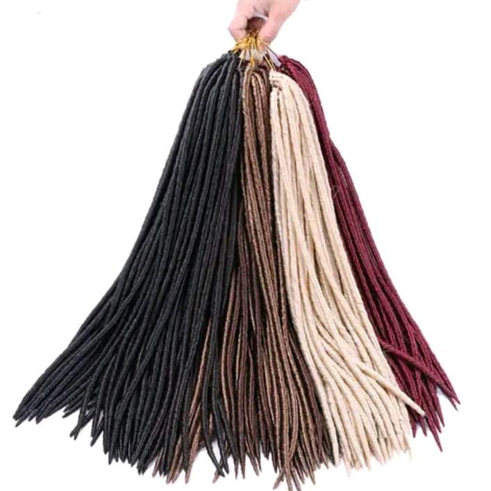 Rambut Gimbal ISI 12 HELAI Dreadlock Rambut Sambung Rambut Reggae ...