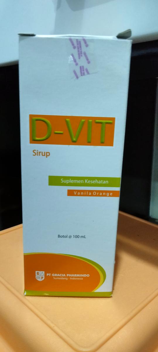 D - VIT SIRUP VITAMIN D3 400Ui/ rasa jeruk 100ml - Shop | Tokopedia