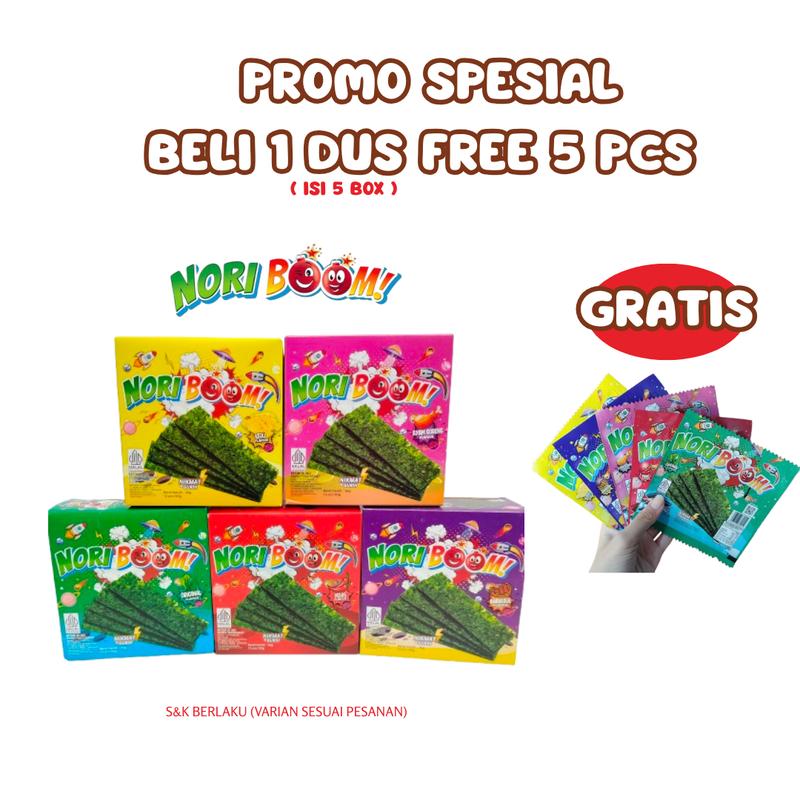 (PAKET HEMAT) NORIBOOM SNACK RUMPUT LAUT KARTON Cemilan Crispy - Shop ...
