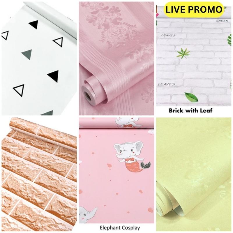 Live Promo - 45cm x 10m Wall Sticker Self Adhesive PVC wallpaper ...