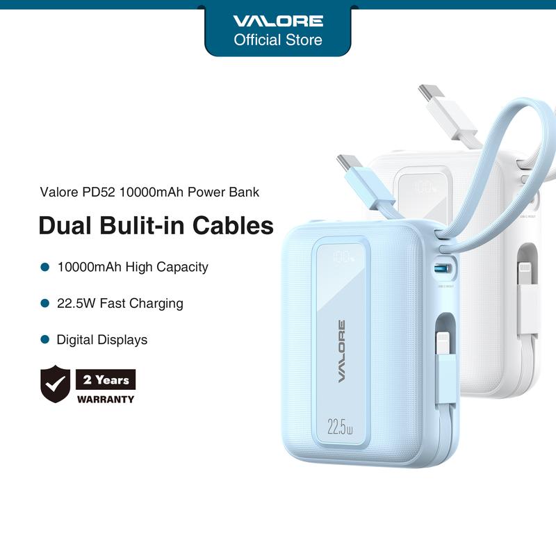 VALORE PD52 Power Bank | 10,000mAh Fast Charging with SCP 22.5W ...