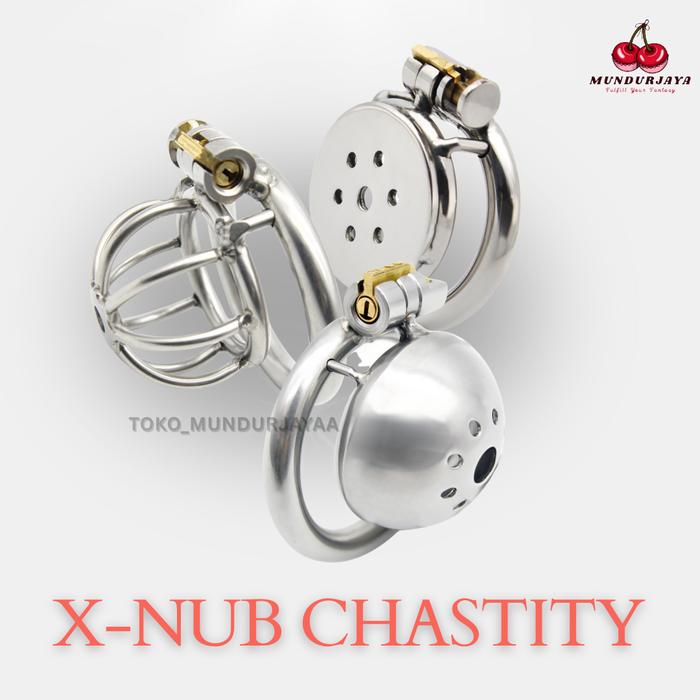 Jual The "X" Nub Chastity Cage Lock - Pengaman Model Nub Stainless ...
