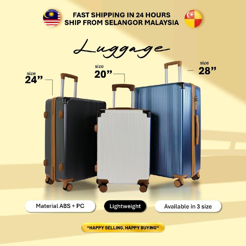 Beg Bagasi 20inch 24inch 28inch Travel Luggage Bags Suitcase - TikTok ...