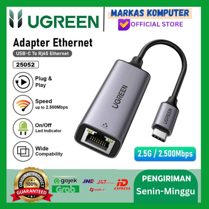 Jual UGREEN Adapter Ethernet USB to RJ45 Dan Type C to RJ4 Gigabit ...