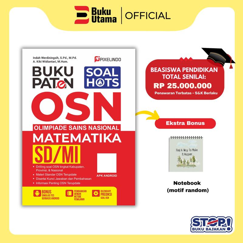 BUKU PATEN OLIMPIADE SAINS NASIONAL MATEMATIKA (OSN MTK) SD/MI - Shop ...
