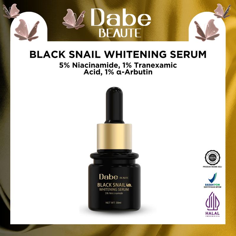 [EXCLUSIVE FABY] BLACK SNAIL WHITENING SERUM DABE BEAUTE - Shop | Tokopedia