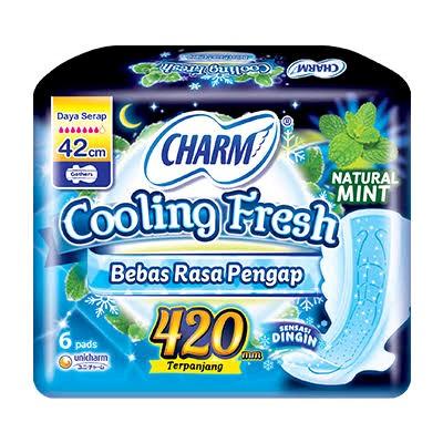 Charm Extra Comfort Cooling Fresh Night Pembalut Wanita 42cm - Shop ...