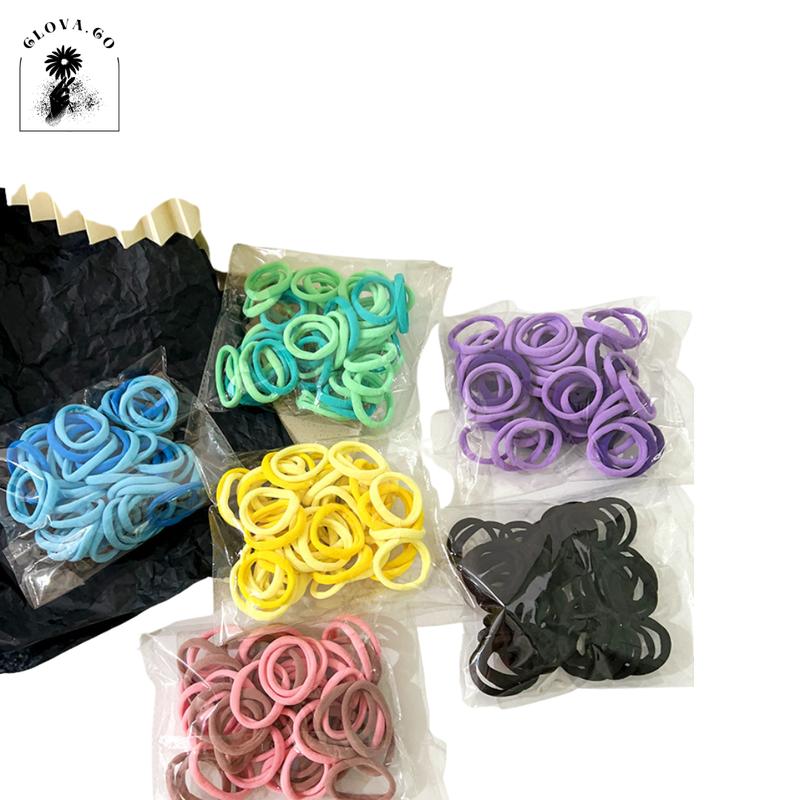 Clova IR551 50PCS & 100 Pcs Set Ikat Rambut Wanita Ikat karet Rambut ...