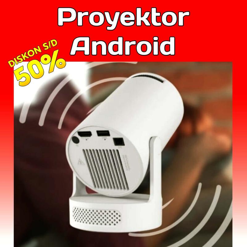 SMOON 300 Proyektor LCD TV Ultra Smart Smoon300 UI Android 14.0 ...