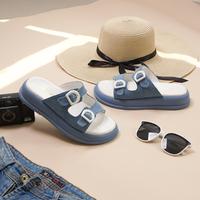 Promo SaraSara JOLLA Sandal Wanita Terbaru Kekinian Sendal Platform ...