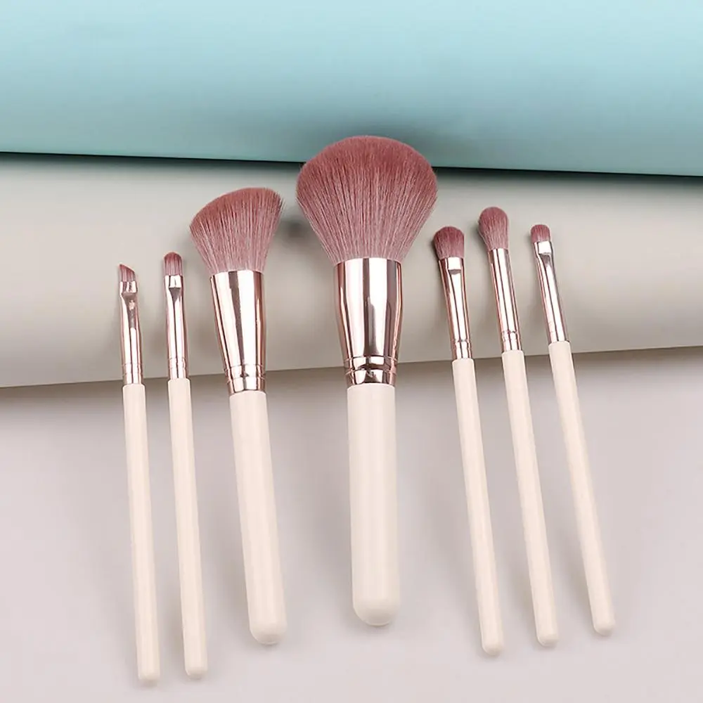 7PCS Makeup Brush Set With Barrel Soft Fluffy Powder Eyeshadow ...
