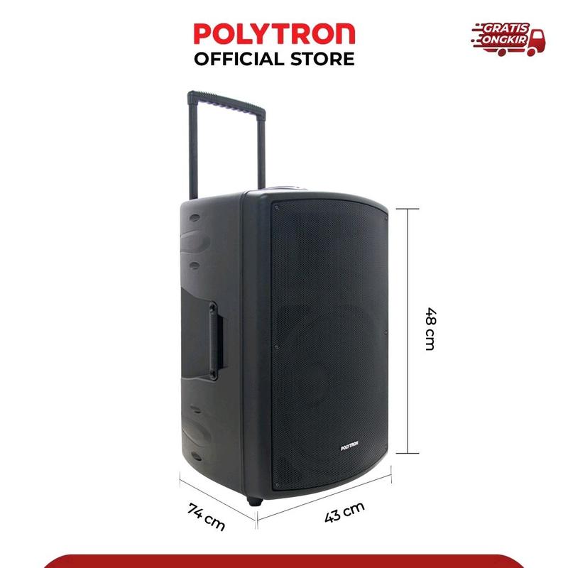 POLYTRON Professional Active Speaker PAS PRO15F3 dengan 120 WRMS Dual ...