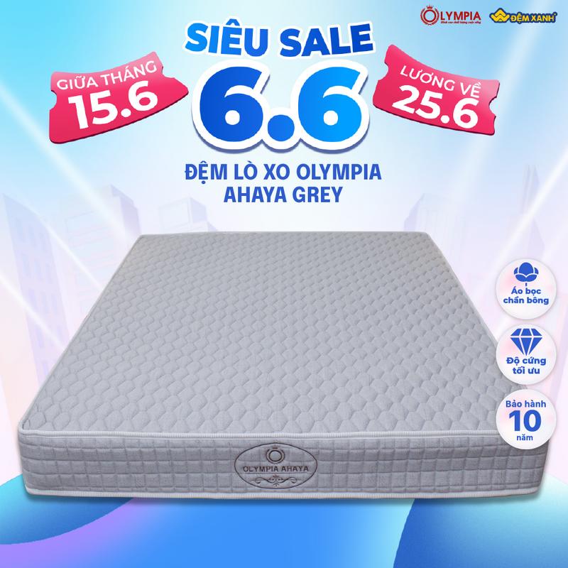 Đệm lò xo Olympia Ahaya Grey dày 23cm - bảo hành 7 năm - TikTok Shop ...