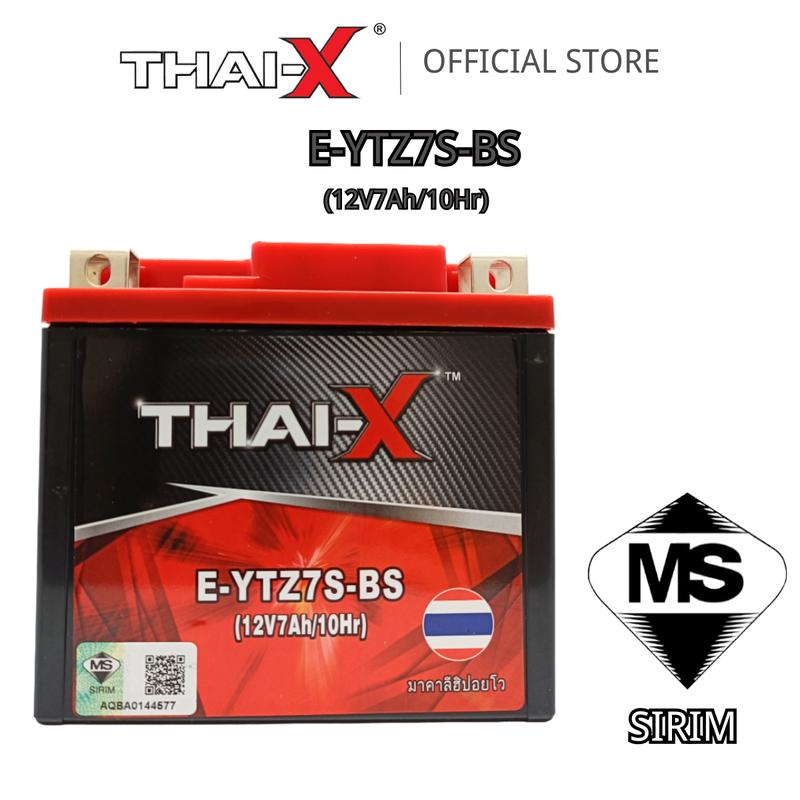 THAI-X E-YTZ7S-BS HIGH QUALITY Motorcycle Battery Bateri Motorsikal ...