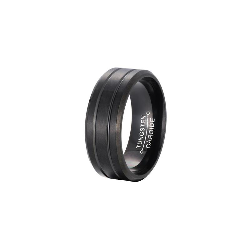 Cincin Lelaki Hitam Stainless Steel Black Men Ring Male Fashion ...