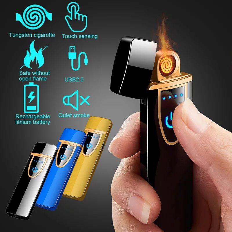 Korek Api Elektrik Layar Sentuh Electric Lighter Smoking Se - Shop ...