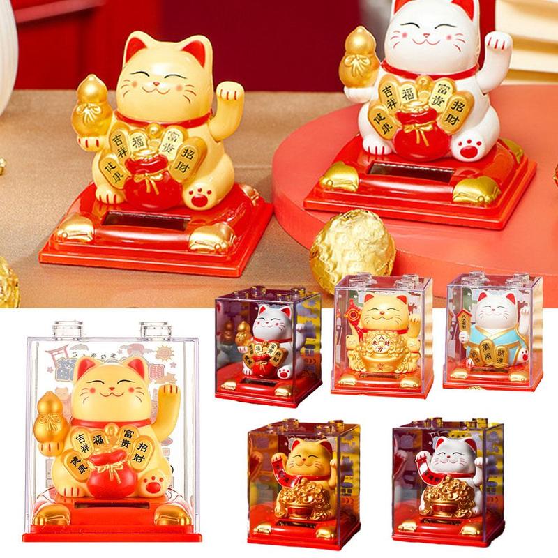 Maneki Neko Good Luck Cat Ornament Fortune Kawaii Feng Shui Lucky ...