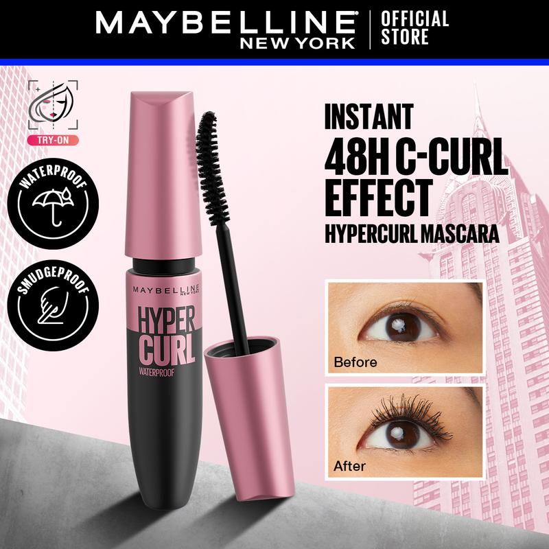 Maybelline The Hypercurl Waterproof/Easy Wash Mascara - TikTok Shop ...