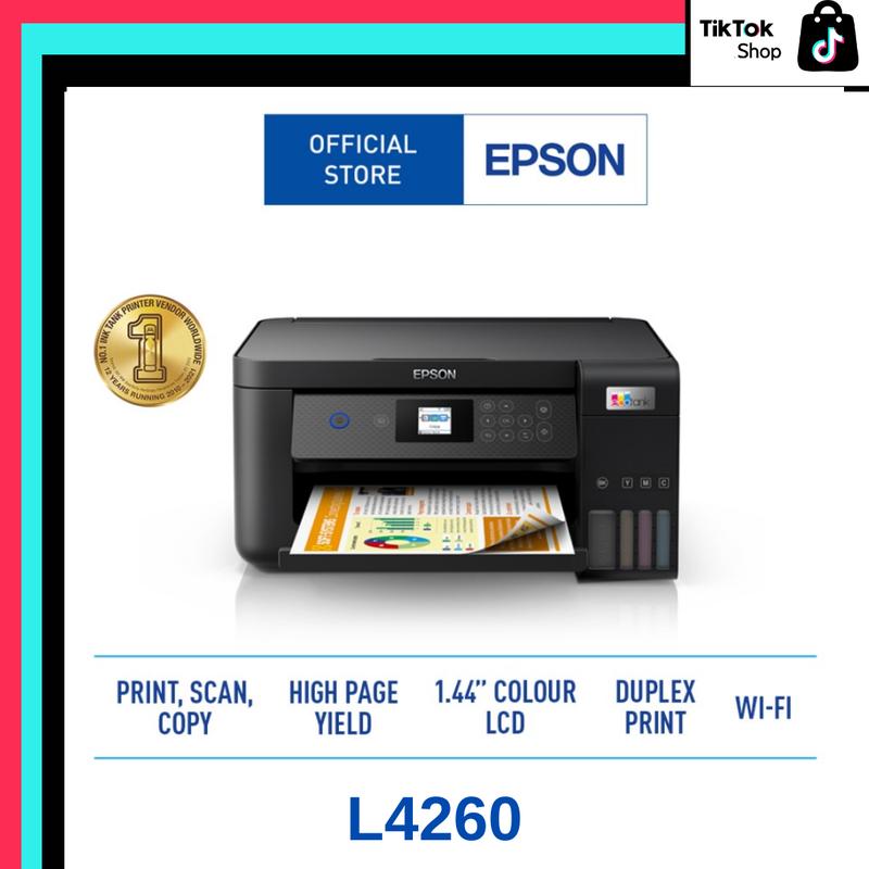 Printer Epson EcoTank L4260 A4 Wi-Fi Duplex All-in-One Ink Tank - Shop ...