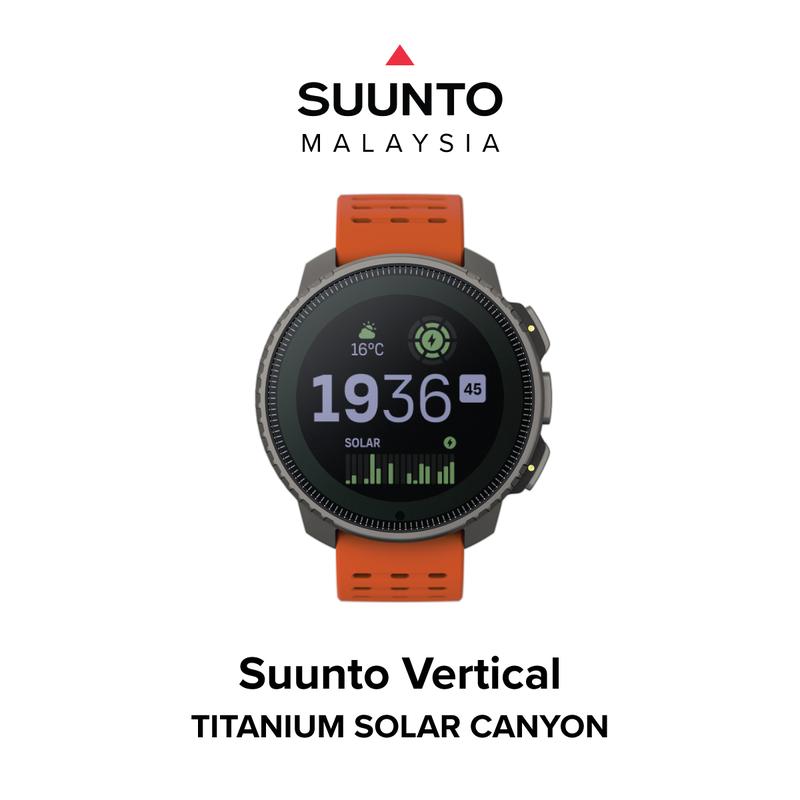 Suunto Vertical Titanium Solar | Adventure Solar Charging Watch ...